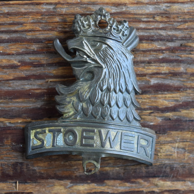 Velo-Classic Shop | Steuerkopfschild STOEWER, 50er Jahre, Originalschild aus Sammlungsbestand ...
